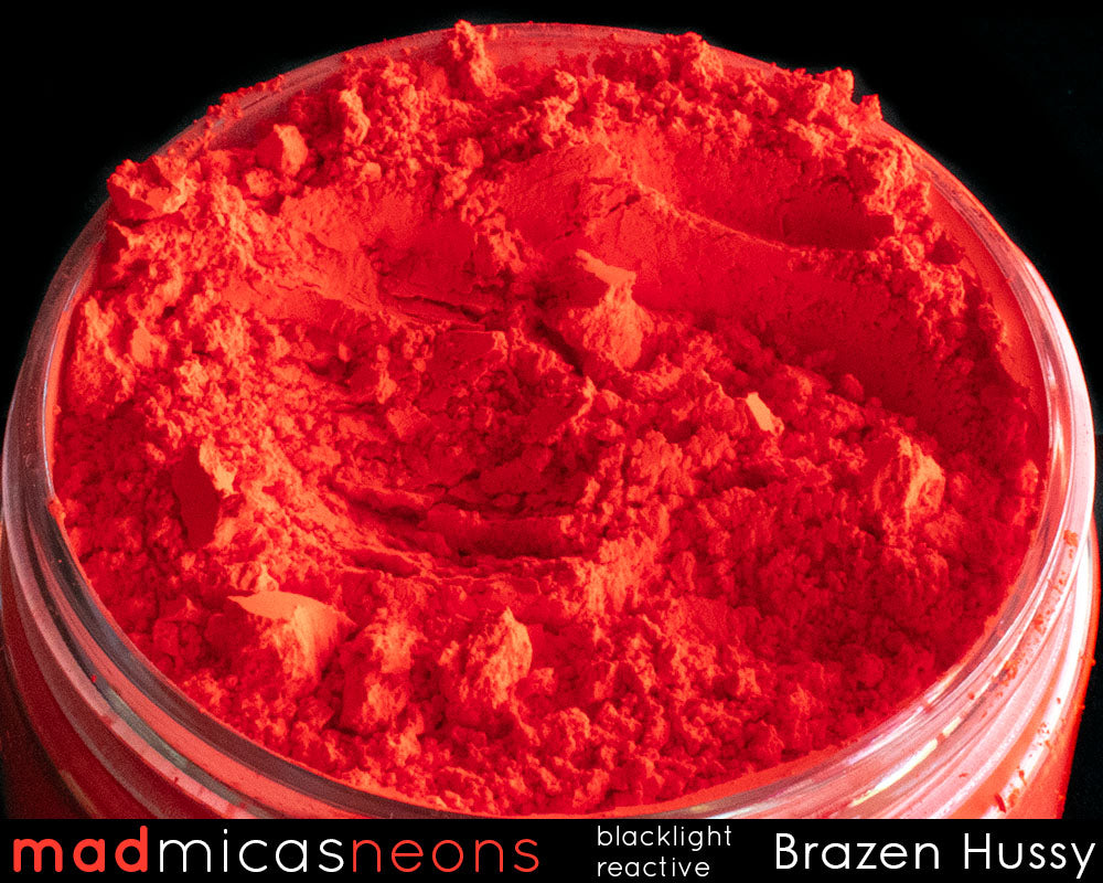 Brazen Hussy Premium Red-Orange Neon Pigment – Mad Micas