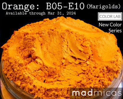 Color Lab Orange: B05-E10 (Marigolds) – Mad Micas