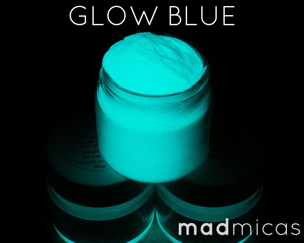 Glow Blue - Glow In The Dark Pigment – Mad Micas