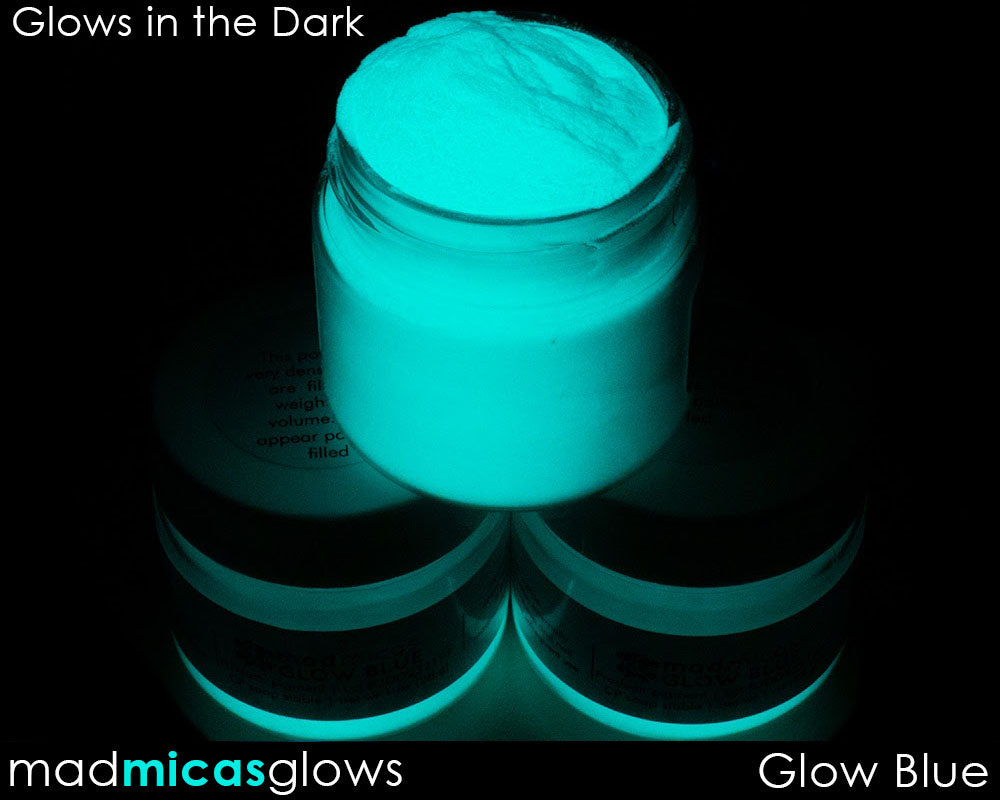 Glow Blue - Glow In The Dark Pigment – Mad Micas